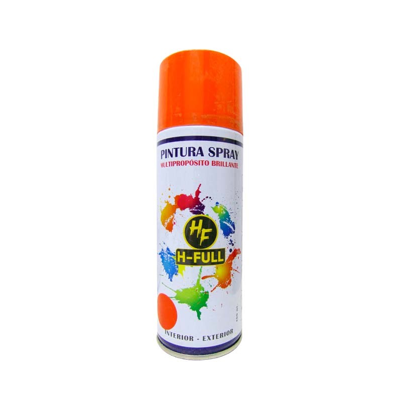 Spray Naranja Brillante 400ML. Secado rápido. Terminación brillante ...