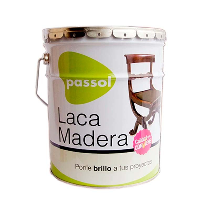Laca Madera 1/4GL. Passol. Sirve para proteger las maderas y evitar su ...